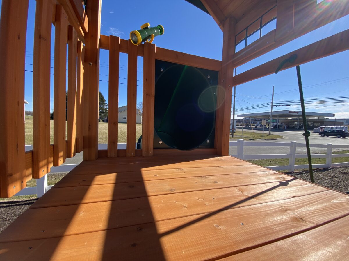 Swing Set With Tube Slide - Panda - Kids World